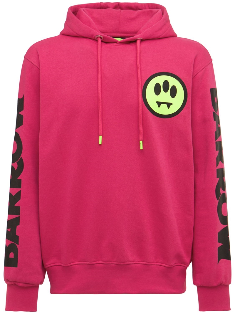 Barrow - Felpa in jersey di cotone con cappuccio - Fucsia | Luisaviaroma