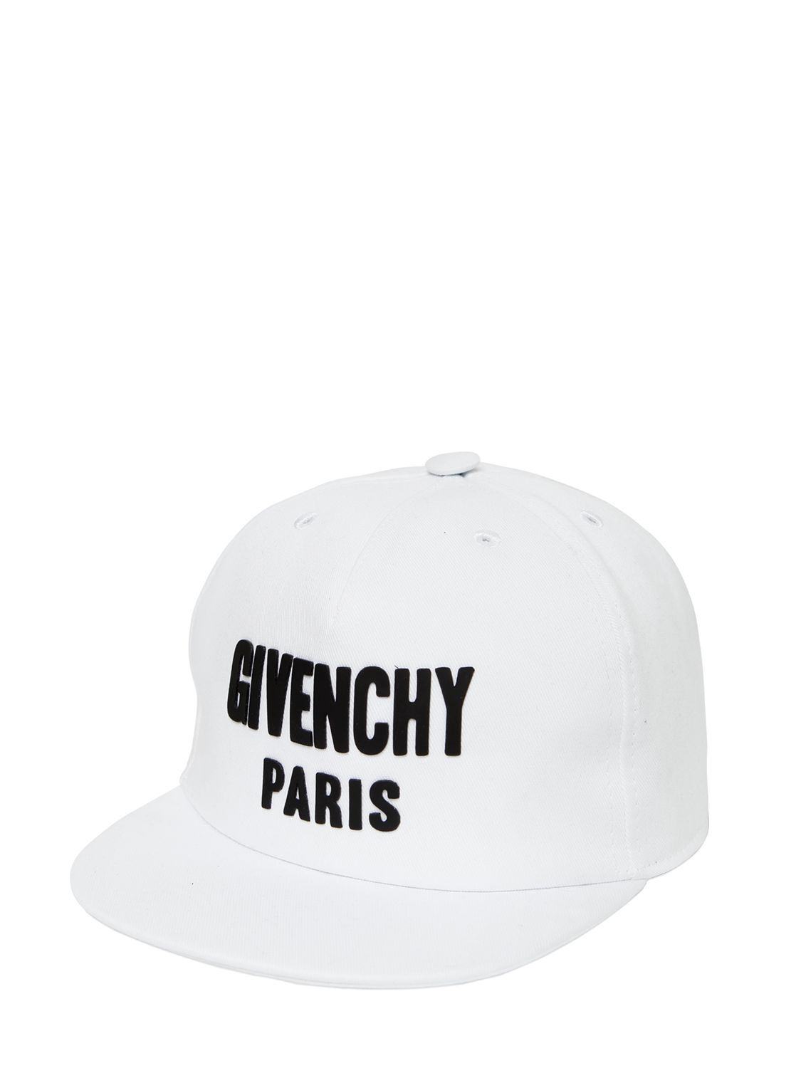 Givenchy Kids' Logo Cotton Gabardine Baseball Hat In White | ModeSens