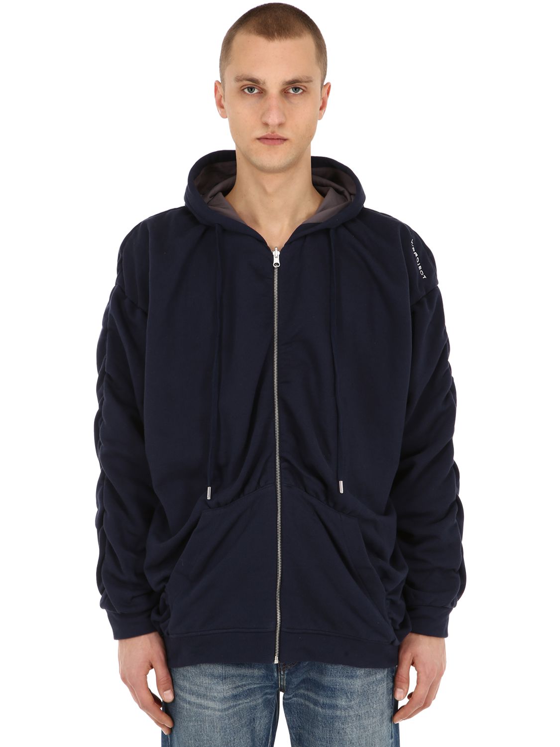 Y/project Reversible Sweatshirt Hoodie In Blue | ModeSens