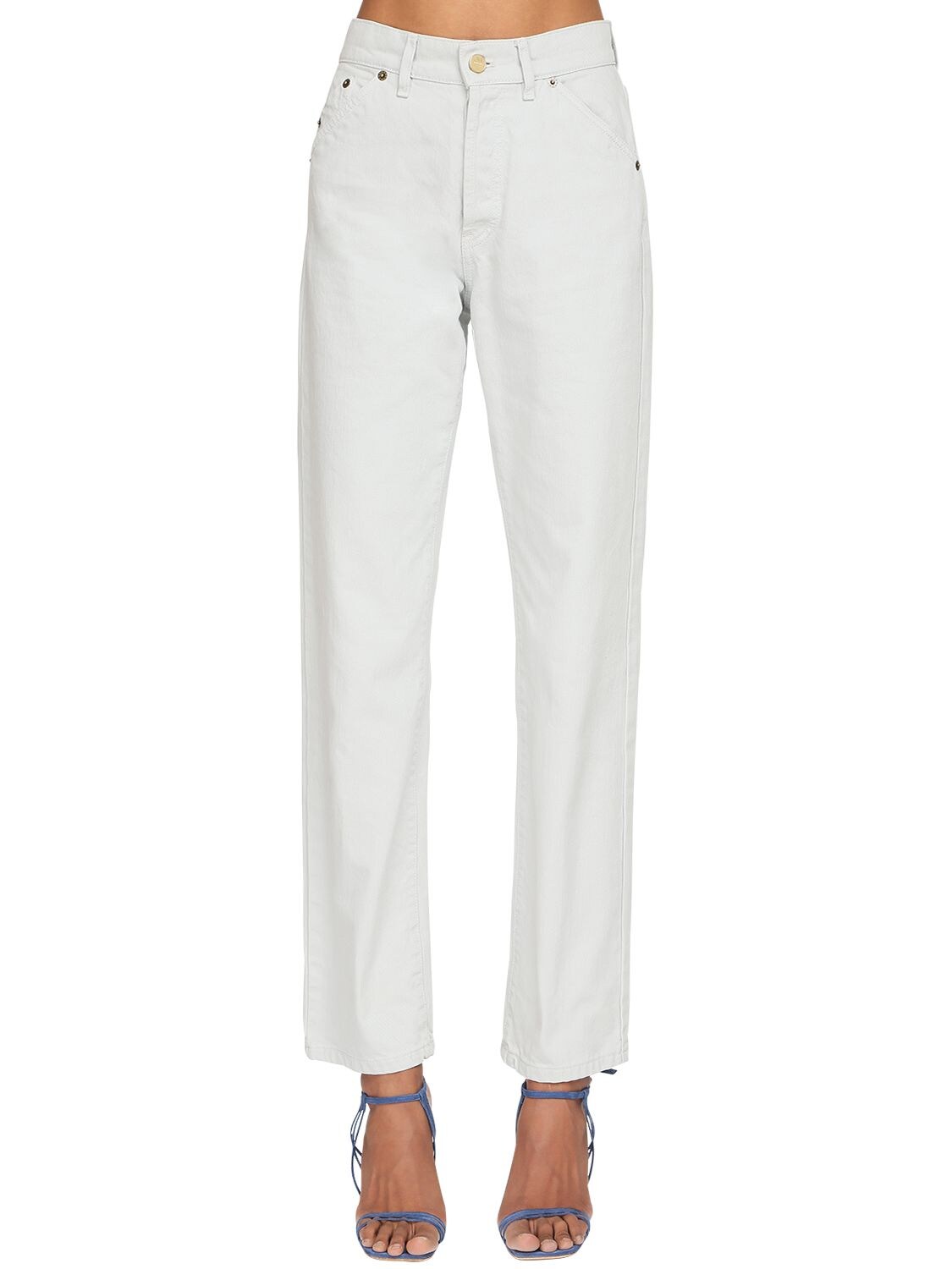 Jacquemus - Straight leg cotton denim jeans - | Luisaviaroma