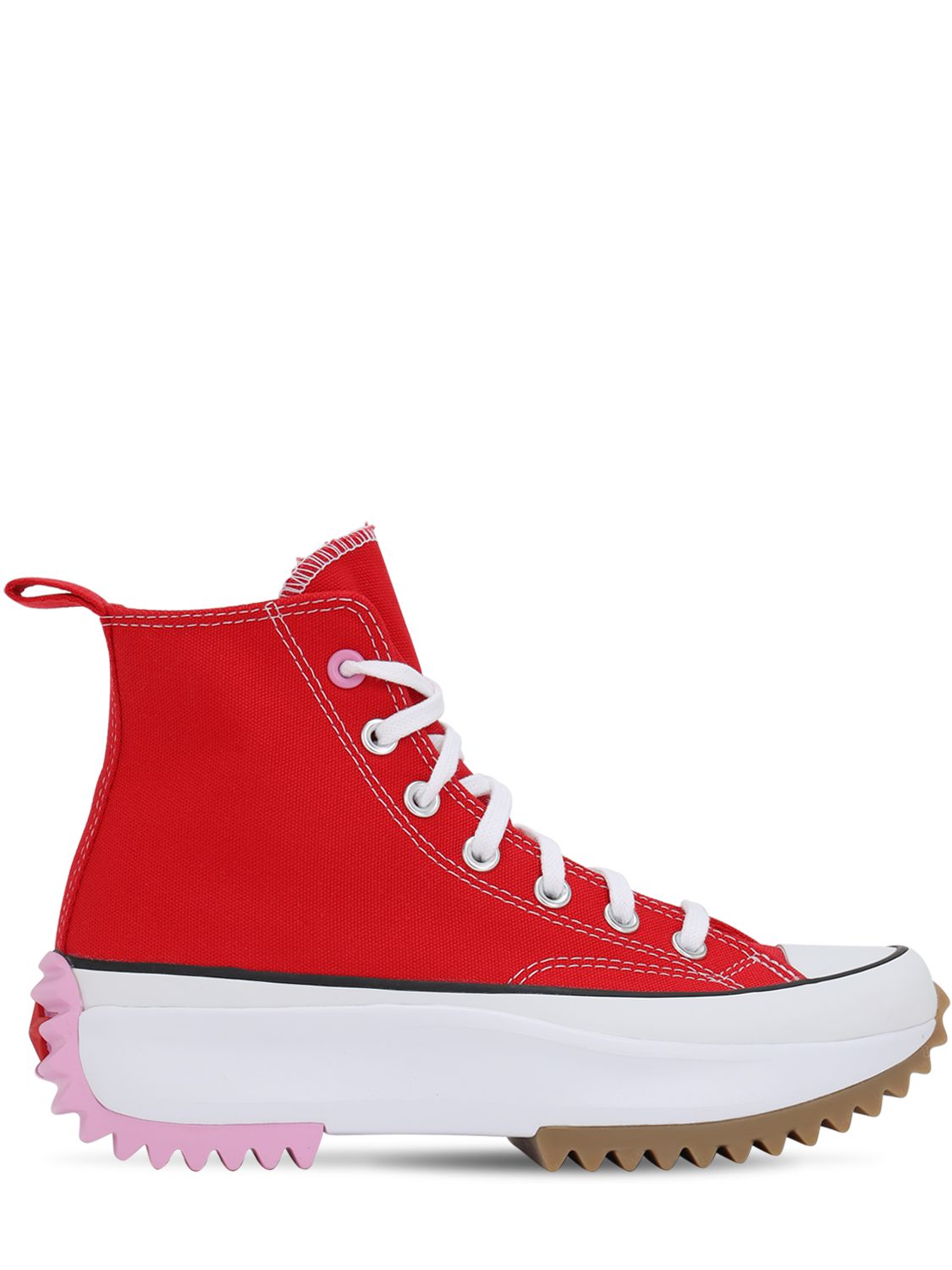 Converse Run Star Hike Hi Sneakers In Red | ModeSens