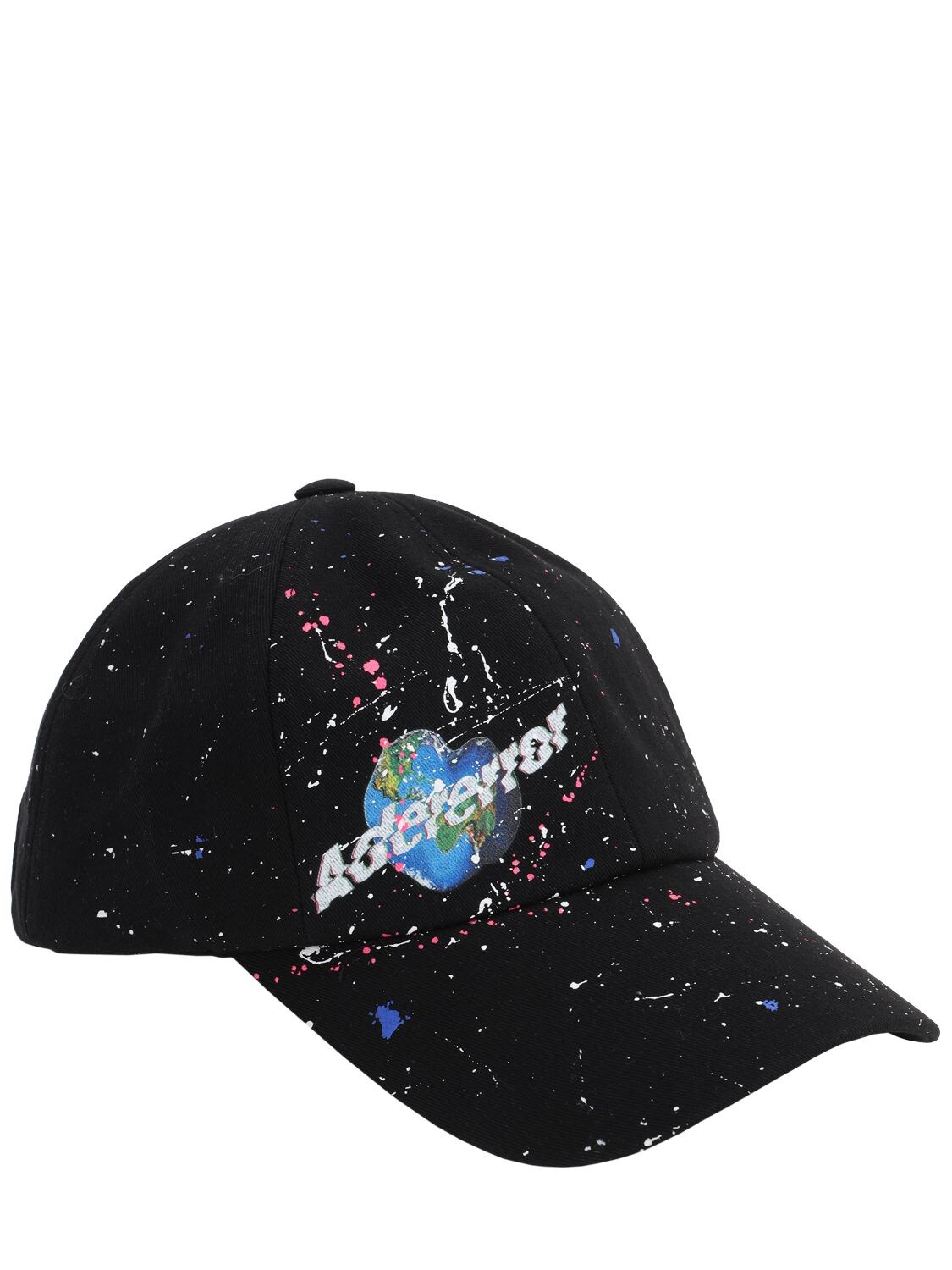 Ader Error Splatter Painted Print Baseball Hat In Black | ModeSens