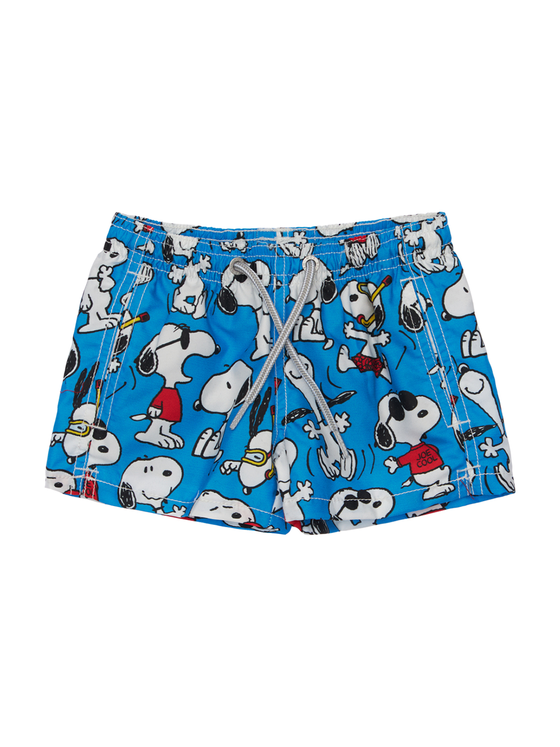 Mc2 Saint Barth Kids' Snoopy Print Recycled Fiber Swim Shorts In Light ...