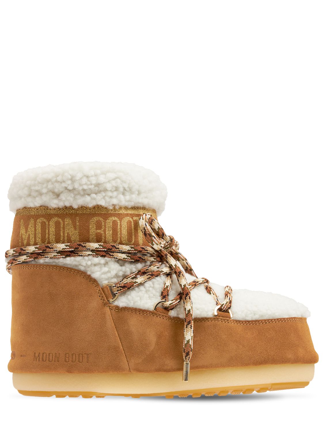 Moon Boot Mars Shearling In Beige | ModeSens