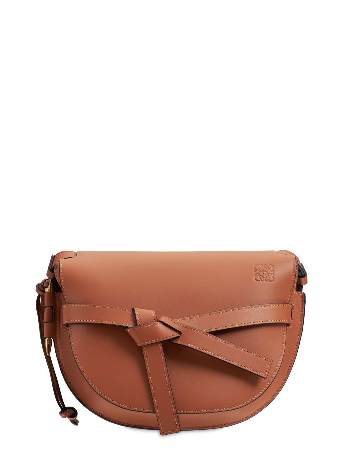 Loewe Gate Small Leather Shoulder Bag In Чёрный | ModeSens