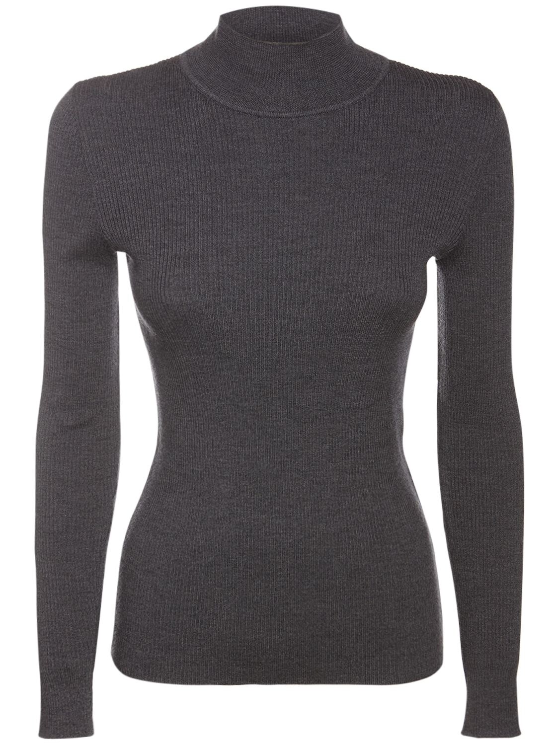 Alberta Ferretti - Wool knit turtleneck sweater - | Luisaviaroma