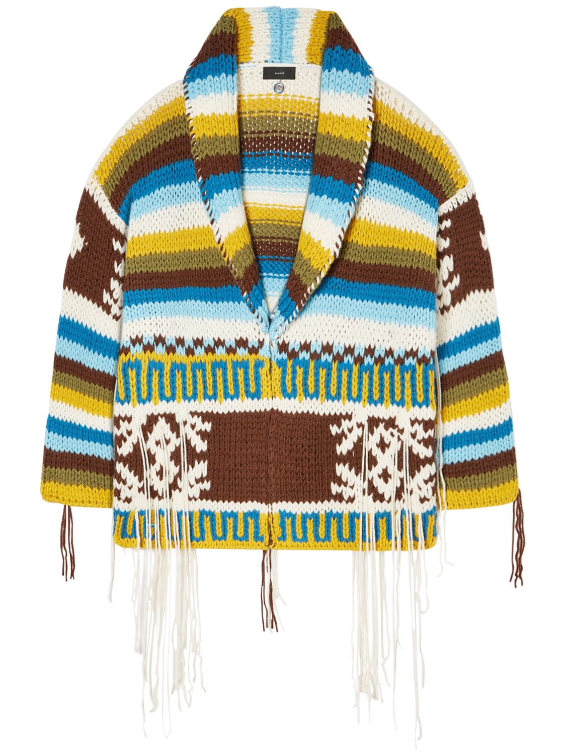 Alanui Colors Of South America Wool Cardigan In Bunt | ModeSens