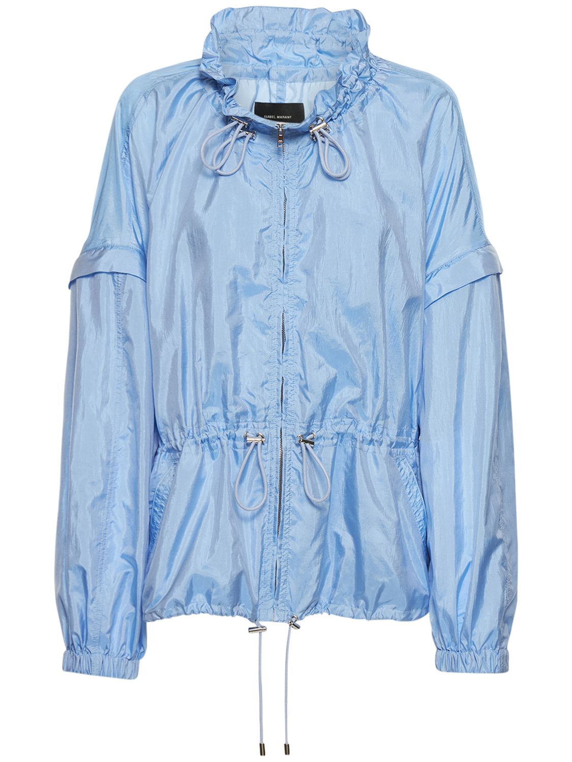 Isabel Marant Dimarik Silk Blend Sport Jacket In Light Blue | ModeSens