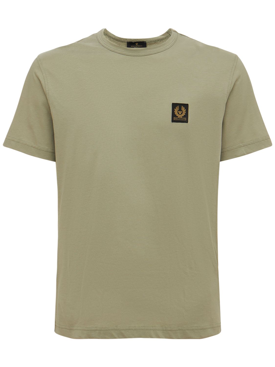 Belstaff Logo-patch Cotton T-shirt In Green | ModeSens