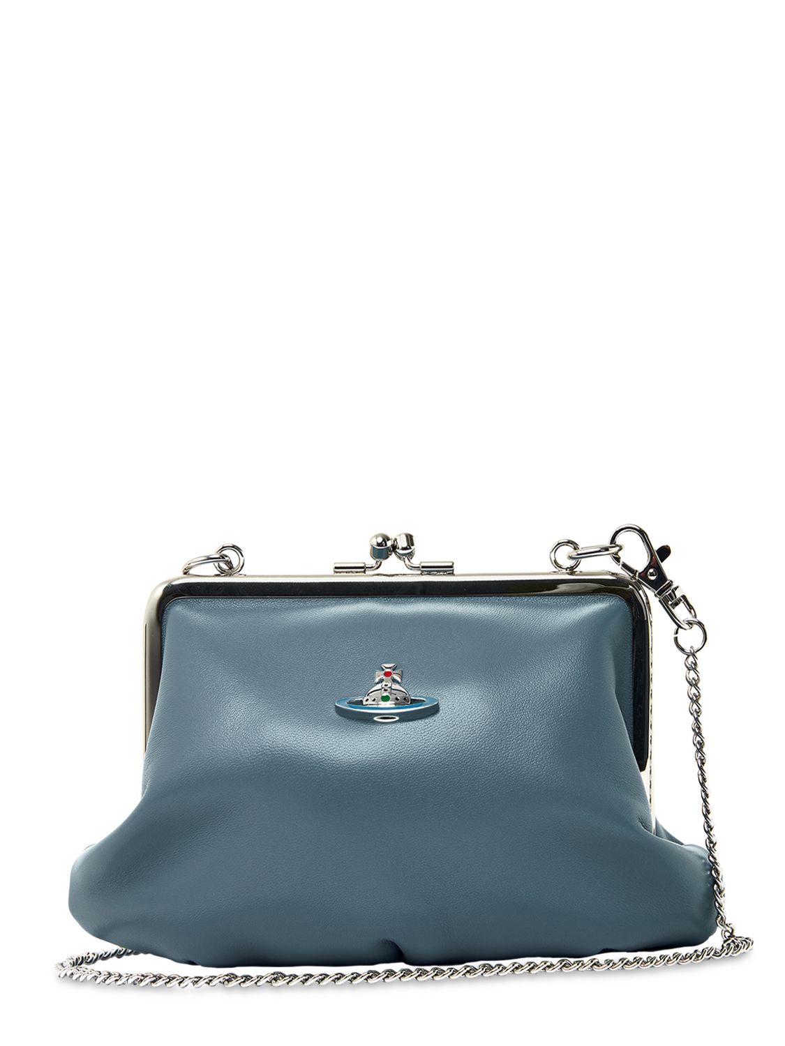 Vivienne Westwood Granny Frame Nappa Leather Bag In Blue | ModeSens