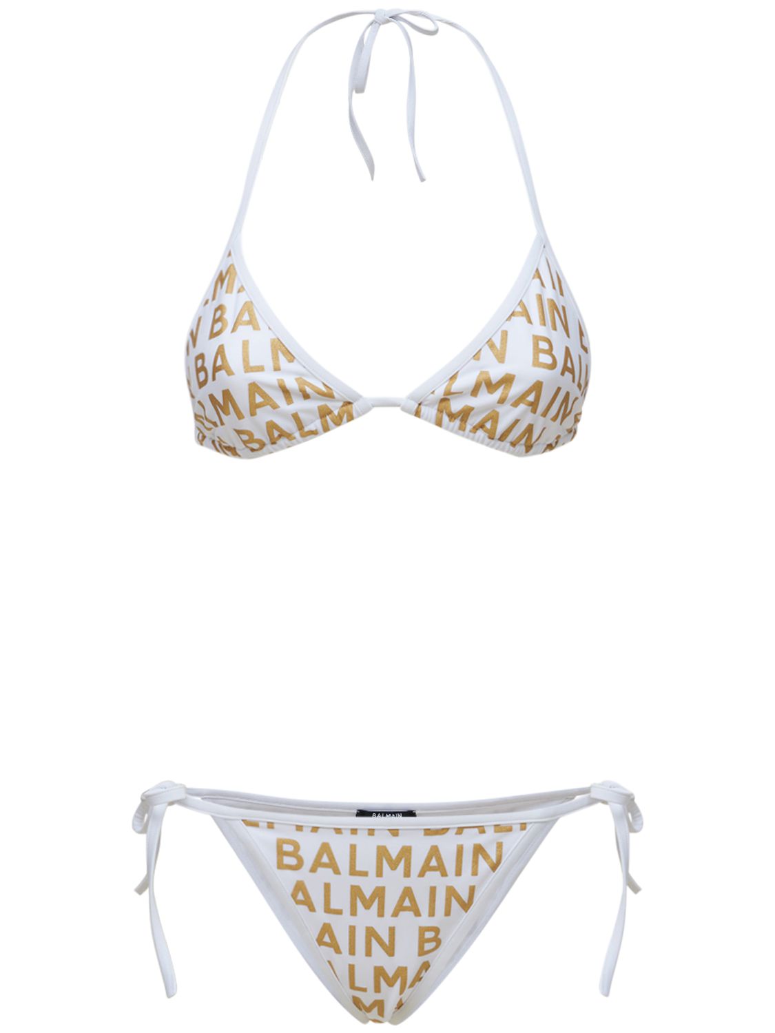 Printed Logo Tech Triangle Bikini | SheFinds