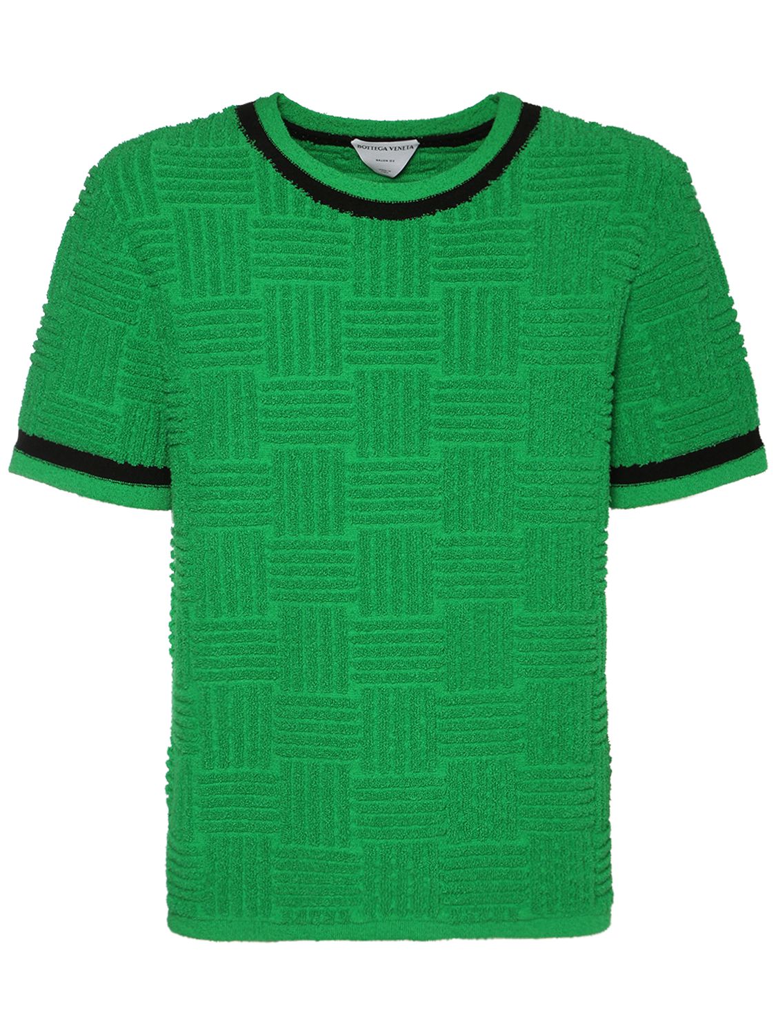 Bottega Veneta Cotton Blend T shirt Parakeet Luisaviaroma