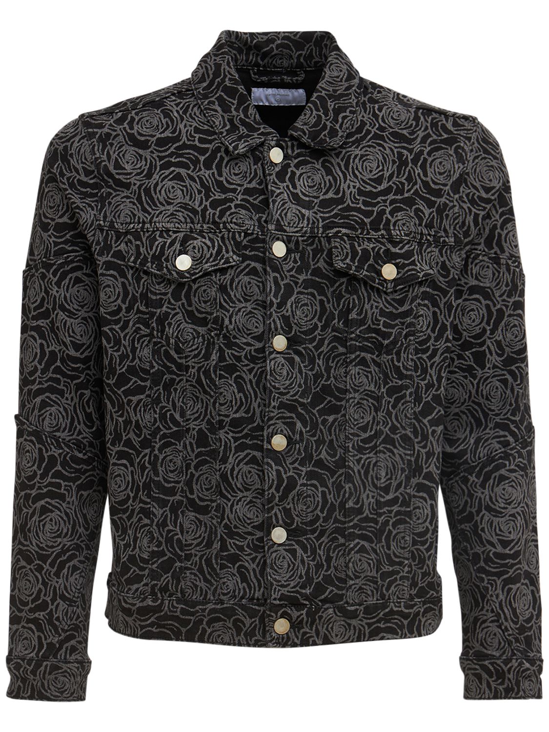 Lifted Anchors Engraved Rose Denim Jacket In 블랙 | ModeSens