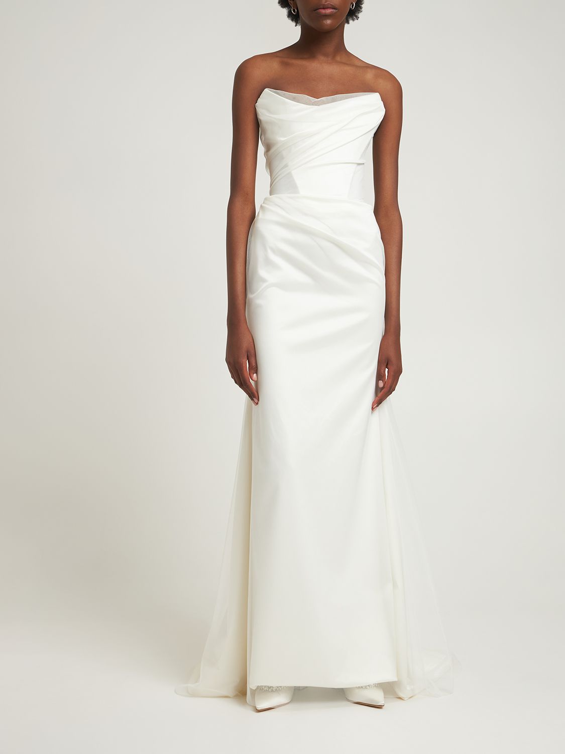 Vivienne Westwood Rhea Floral Beaded Lace Dress In Ivory | ModeSens