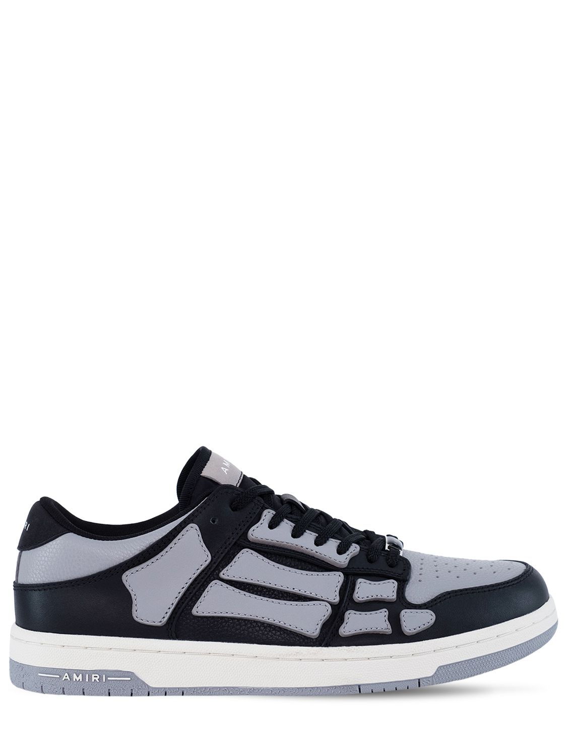 Amiri Black & Grey Low Skel Top Sneaker In Black Grey | ModeSens