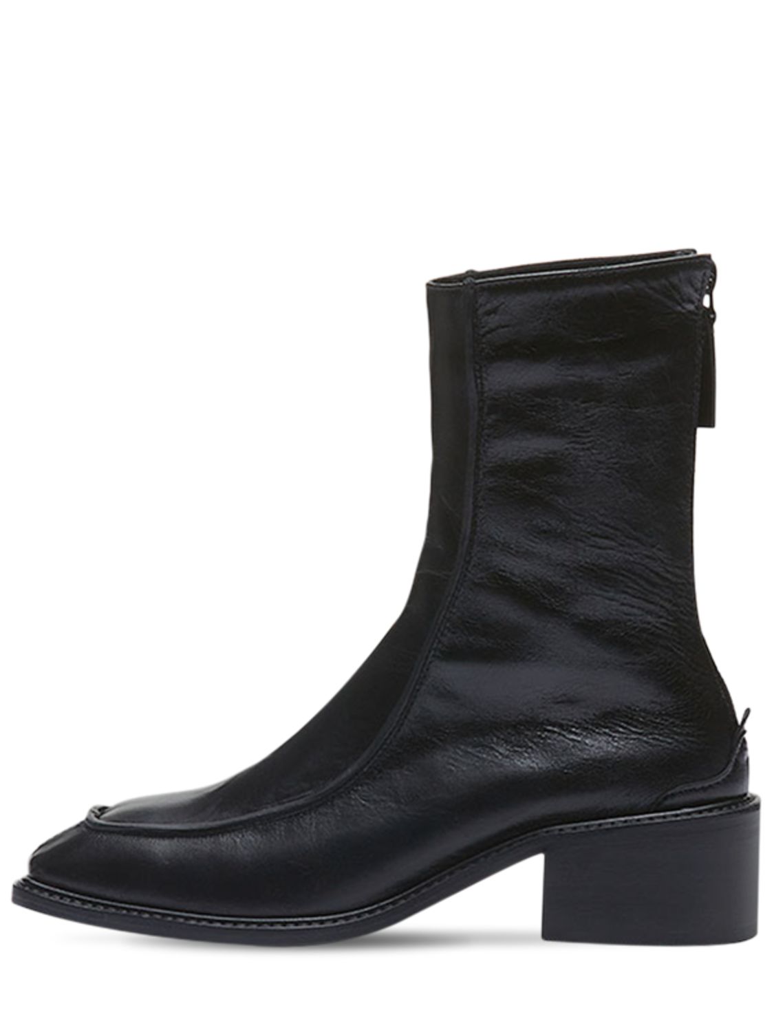 Osoi 40mm Derrick Leather Ankle Boots In Black | ModeSens