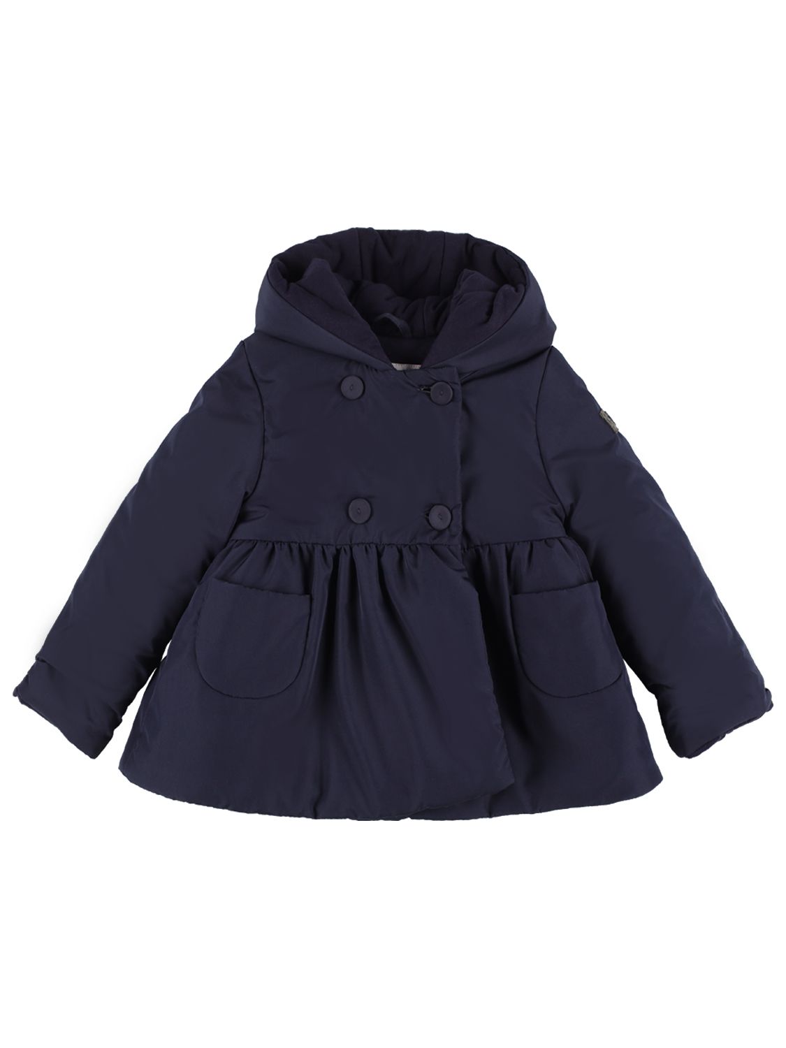 Il Gufo Kids' Double Breasted Nylon Puffer Jacket In Navy | ModeSens