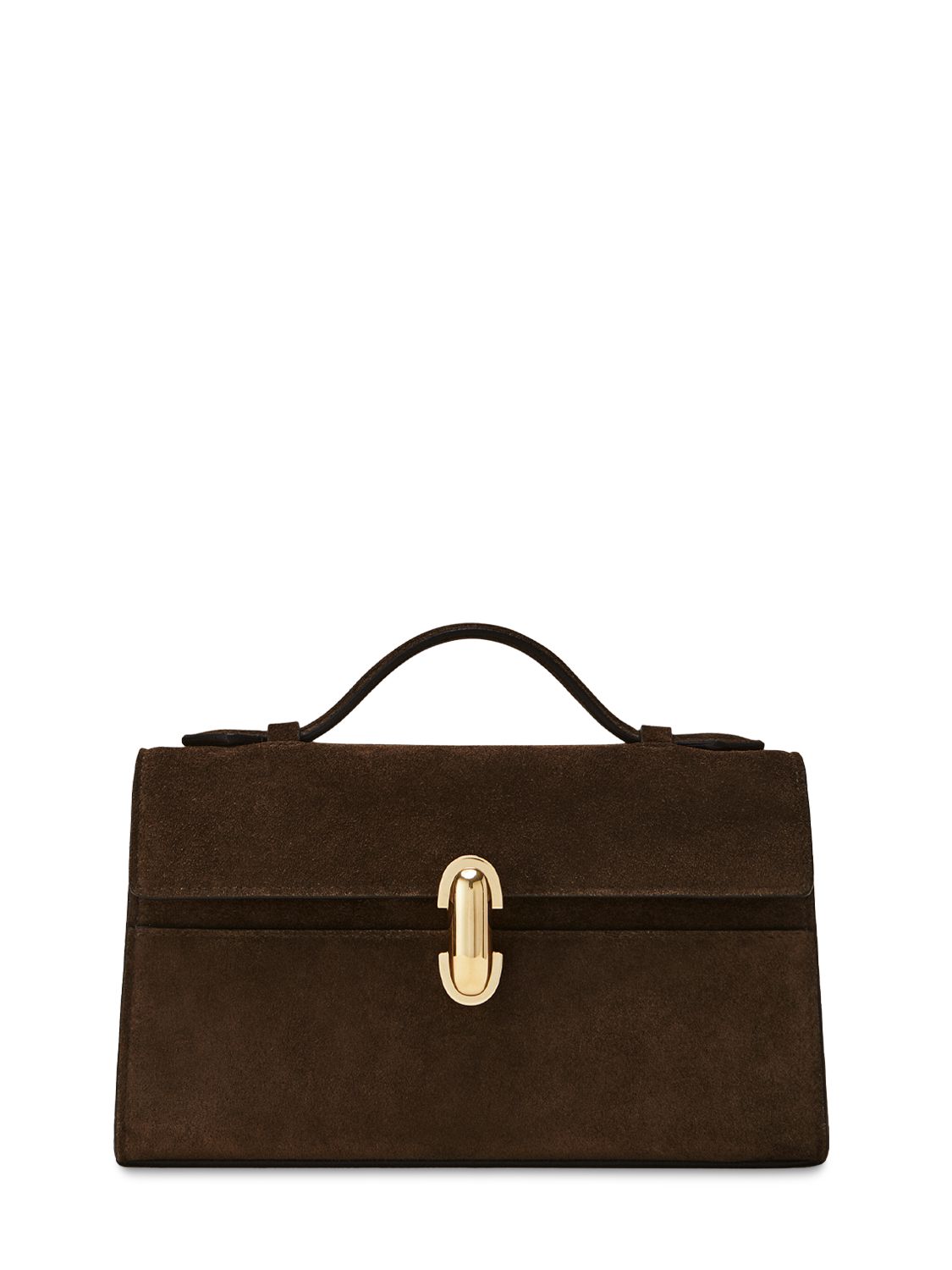 Savette The Symmetry Pochette Suede Bag In Brown | ModeSens
