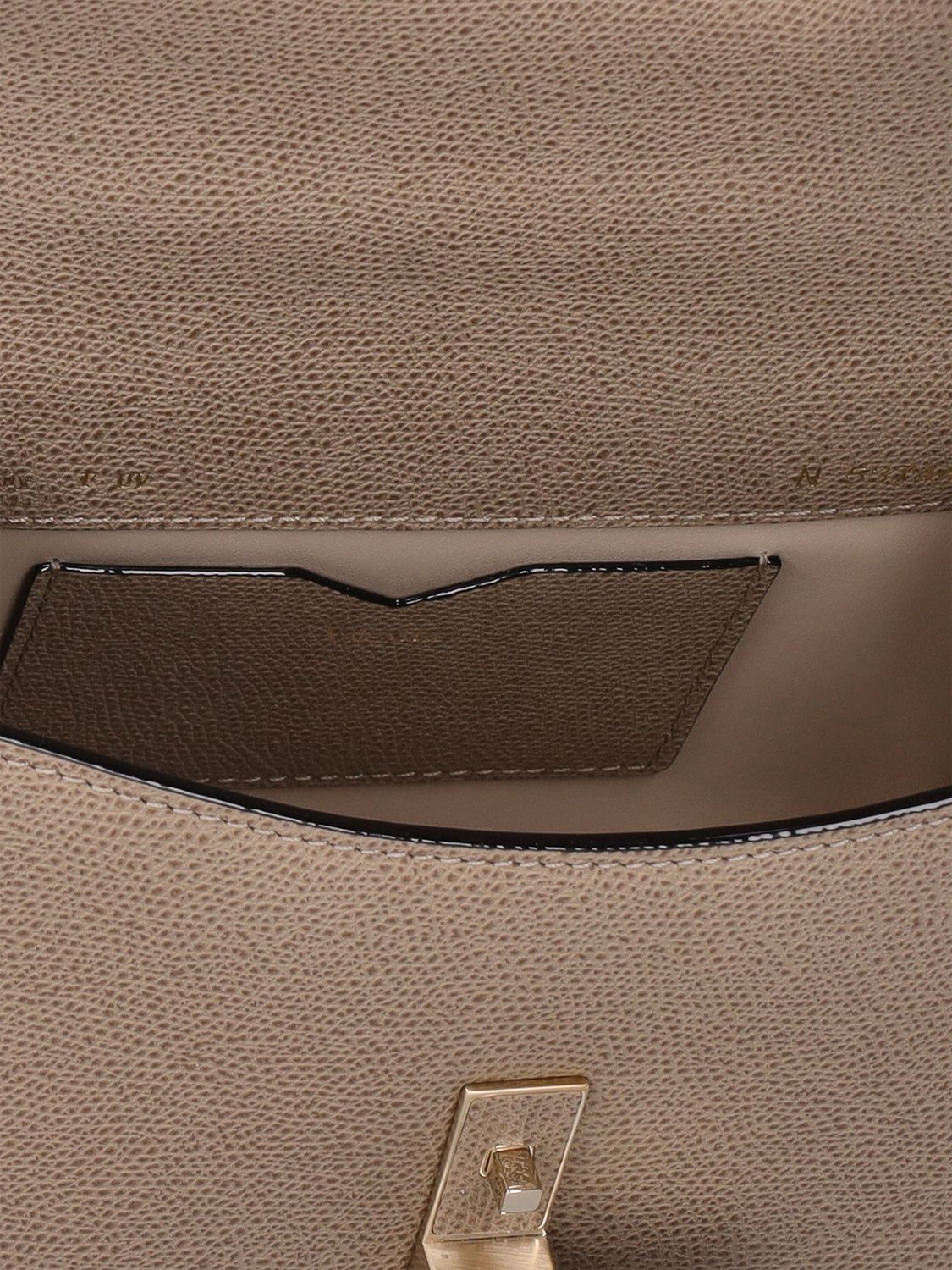 Valextra Micro Iside Grain Leather Top Handle Bag In Oyster | ModeSens