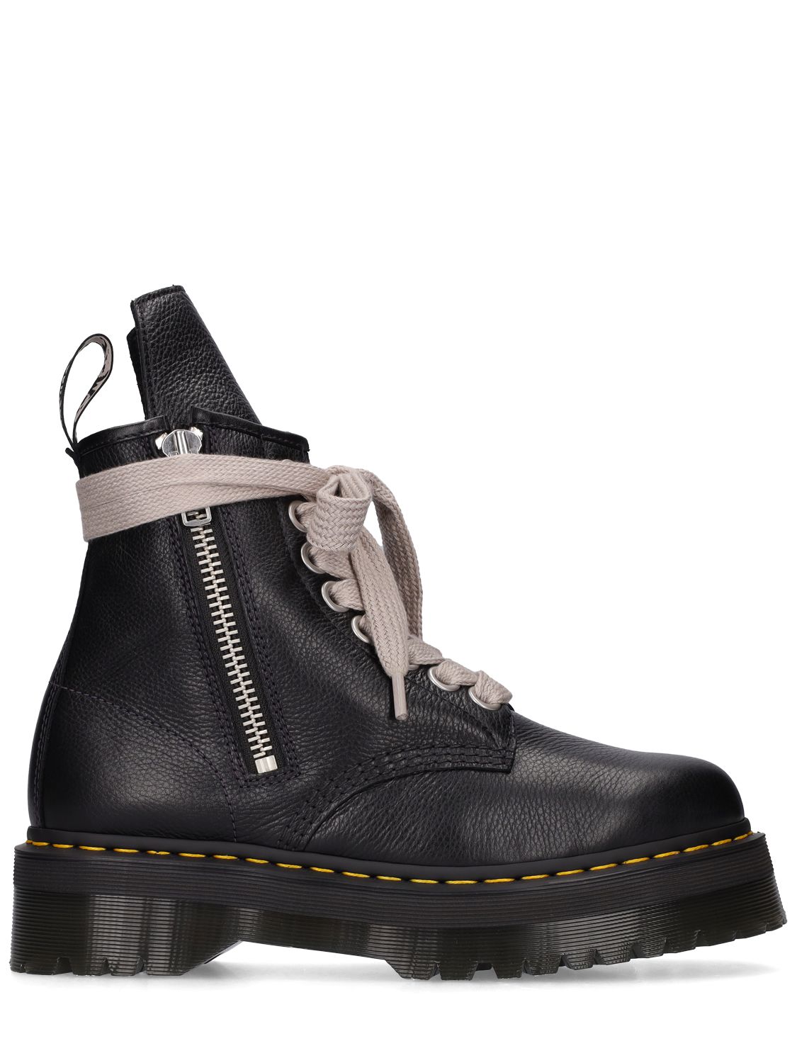 Dr. Martens X Rick Owens Dr. Martens Quad Sole Jumbo Boots In Black ...
