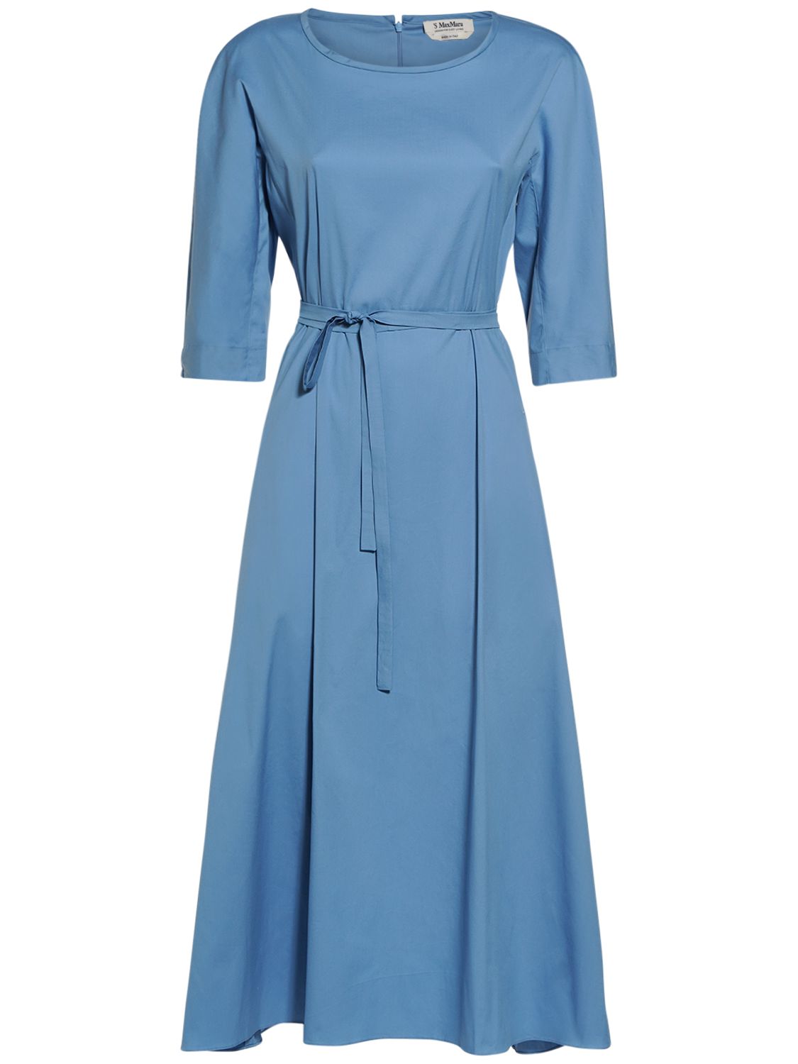 'S MAX MARA Sonia Half Sleeve Poplin Midi Dress | Smart Closet