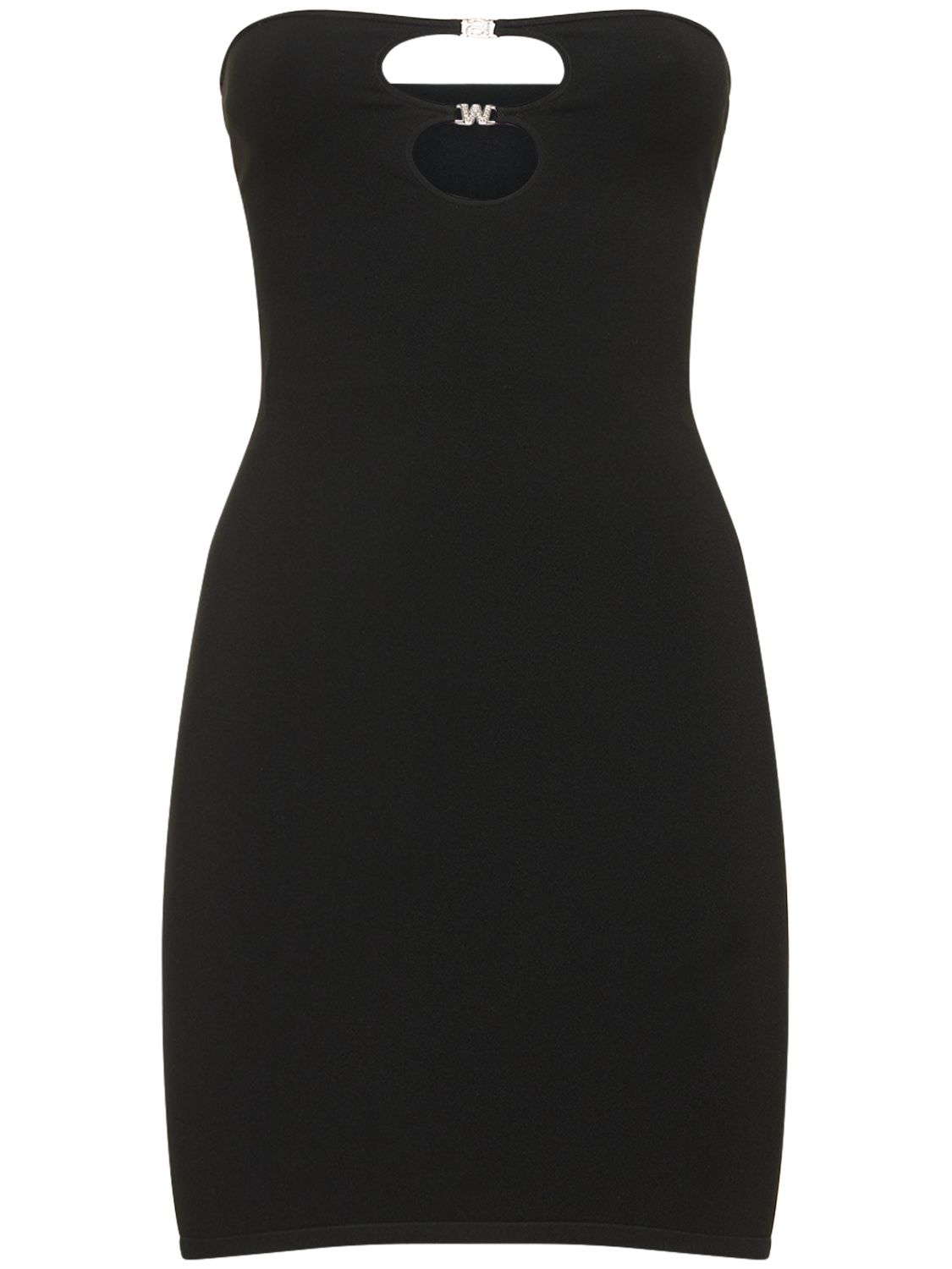 Alexander Wang Stretch Tube Mini Dress W/cut Outs In Black | ModeSens
