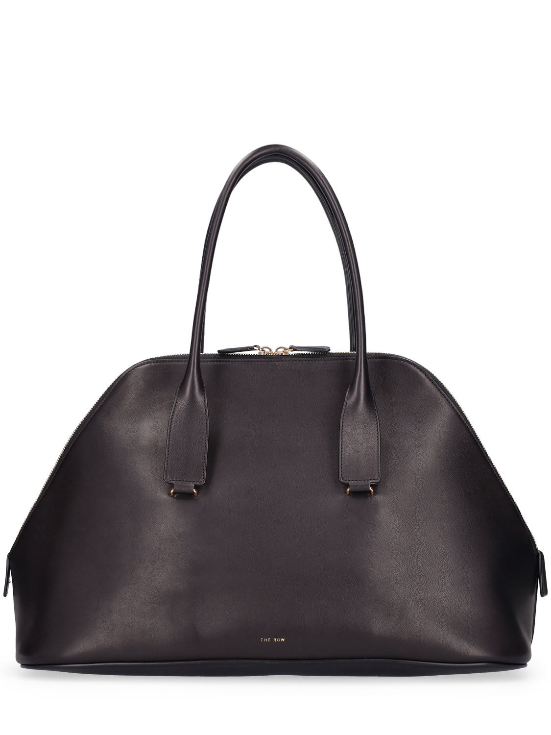 The Row Leather Devon Tote Bag In Black | ModeSens