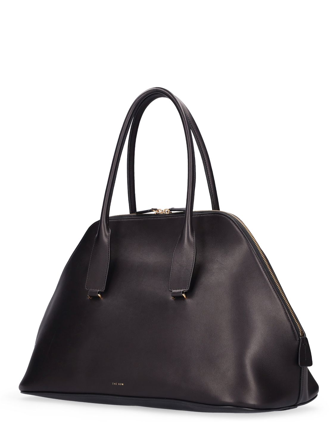 The Row Leather Devon Tote Bag In Black | ModeSens