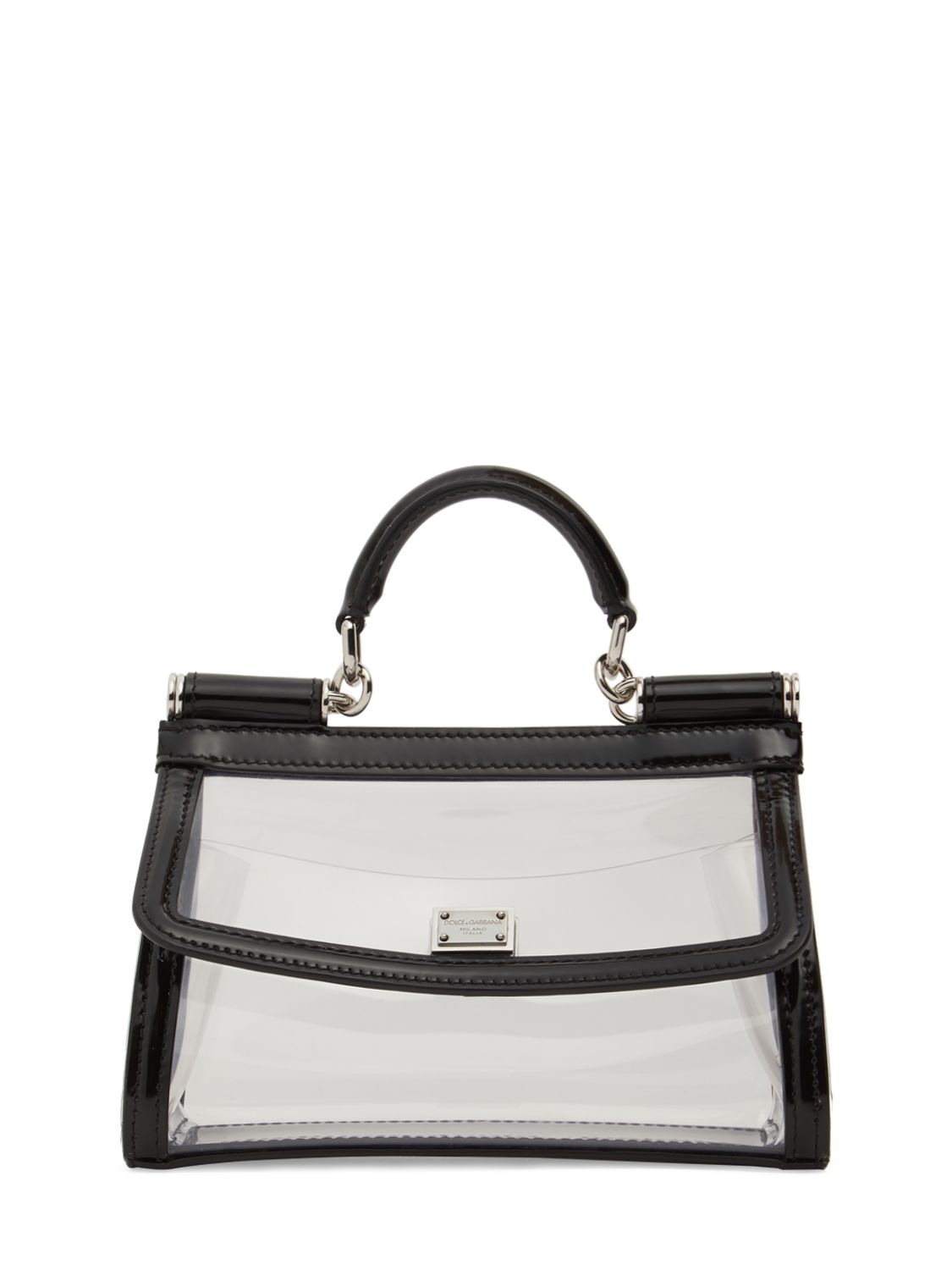 Dolce & Gabbana Small Elongated Sicily Top Handle Bag In Transparent ...