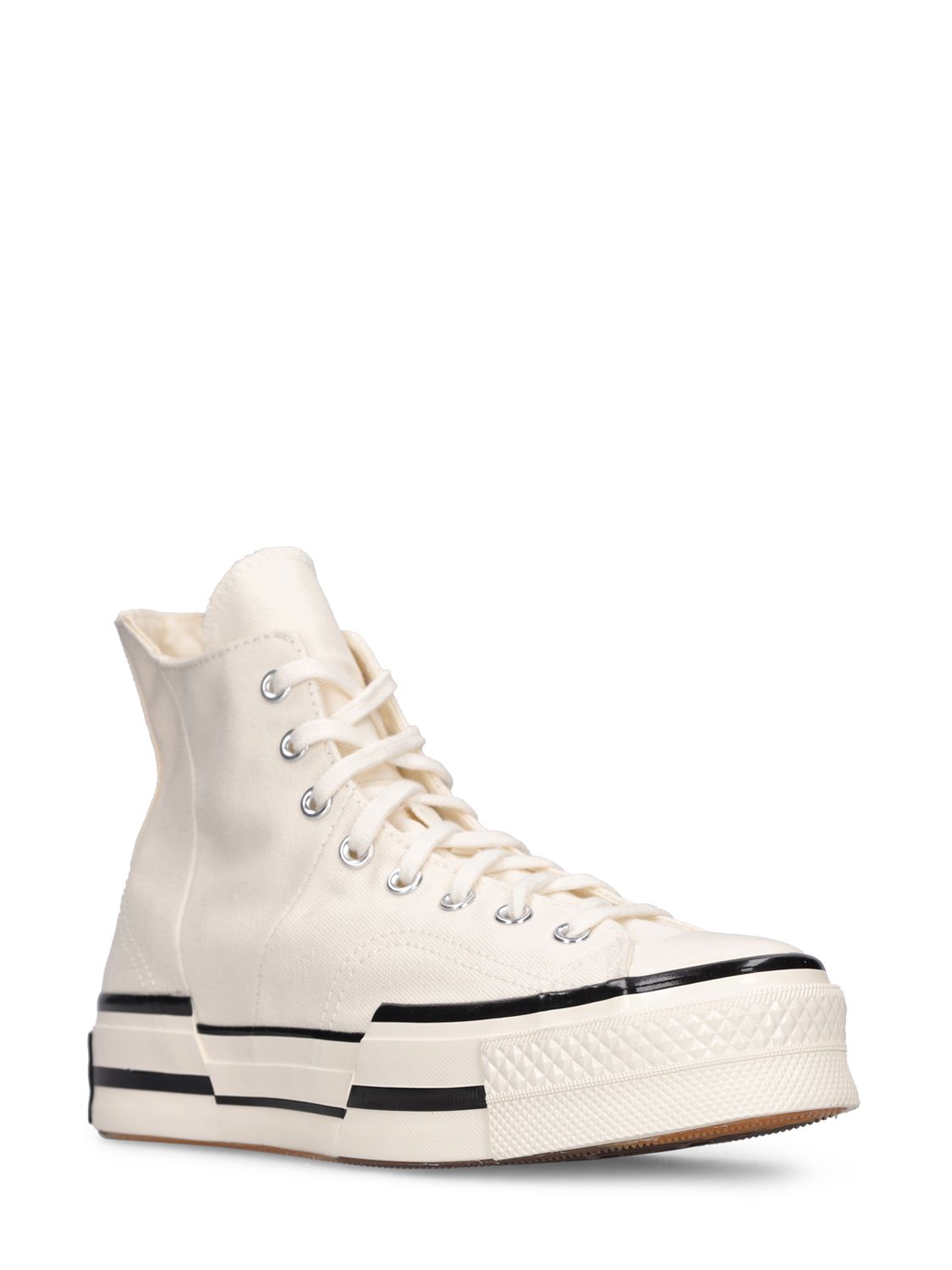 Converse Chuck 70 Plus Distorted High Sneakers In Egret,black | ModeSens