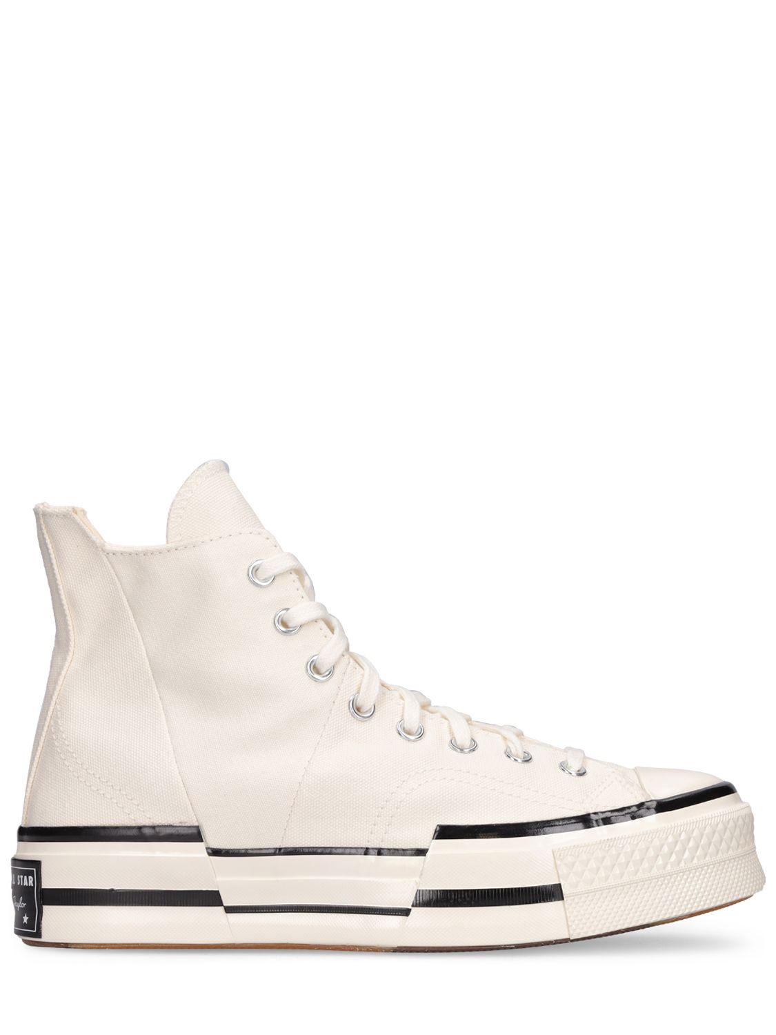 Converse Chuck 70 Plus Distorted High Sneakers In Egret,black | ModeSens