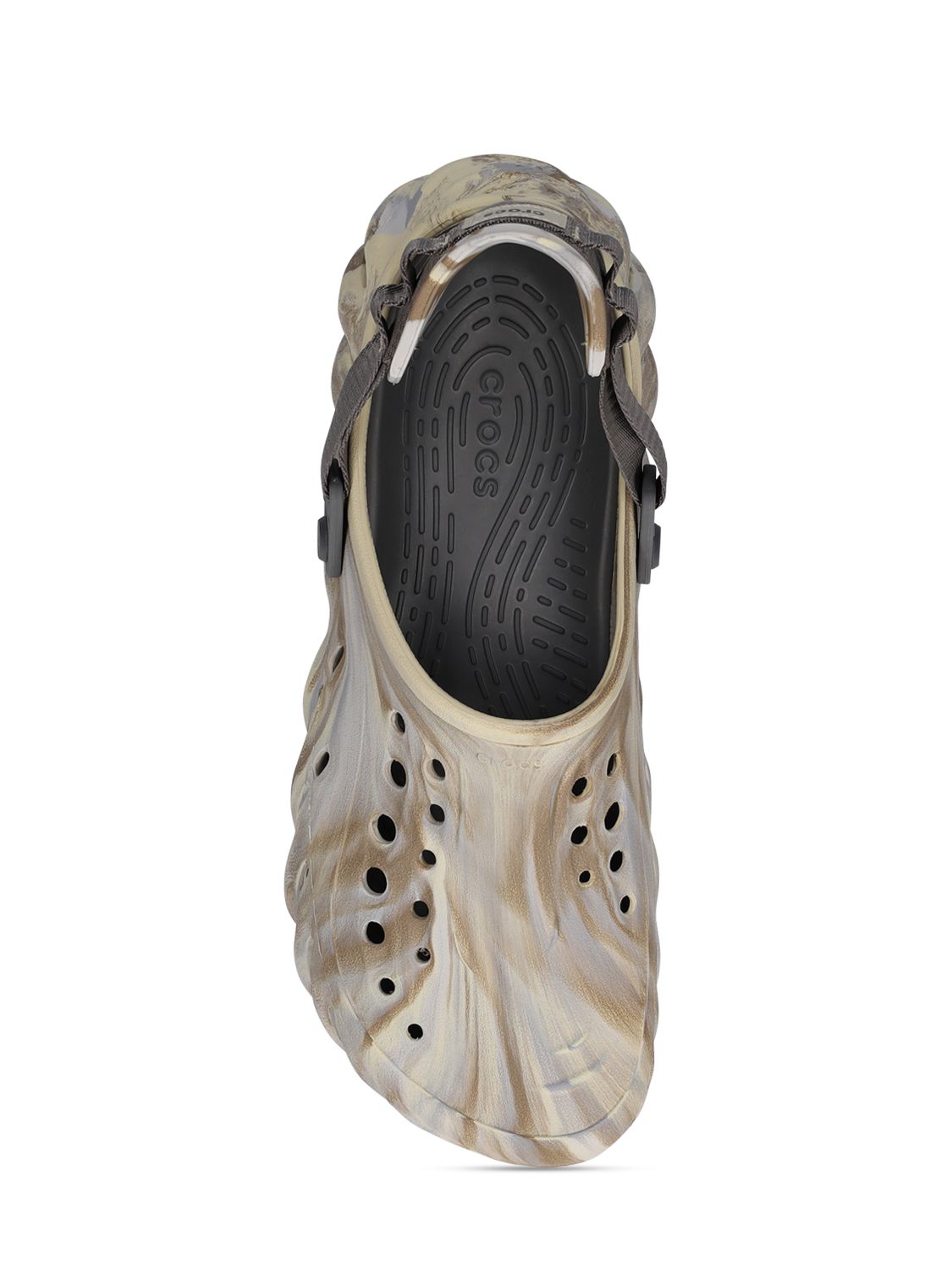 Crocs Echo Tonal Marble Print Clog Sandals In Beige | ModeSens