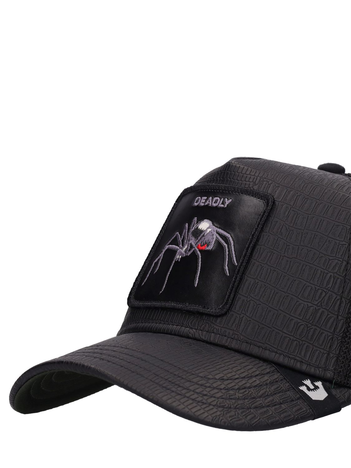 Goorin Bros Deadly Faux Leather & Mesh Cap In Black | ModeSens