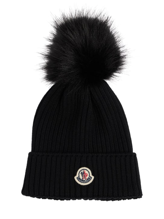 Moncler ribbed knit beanie store